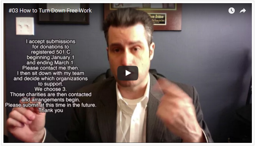 How to Turn Down Free Work with Thom Britton – WellAttended